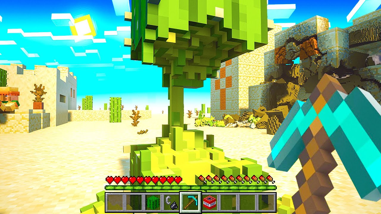 Destroying Minecraft with real life physics! (Teardown)