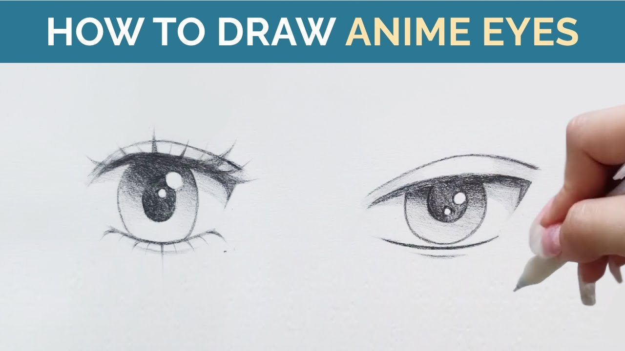 How to Draw Anime Eyes – Male & Female Step by Step (Pencil Tutorial)