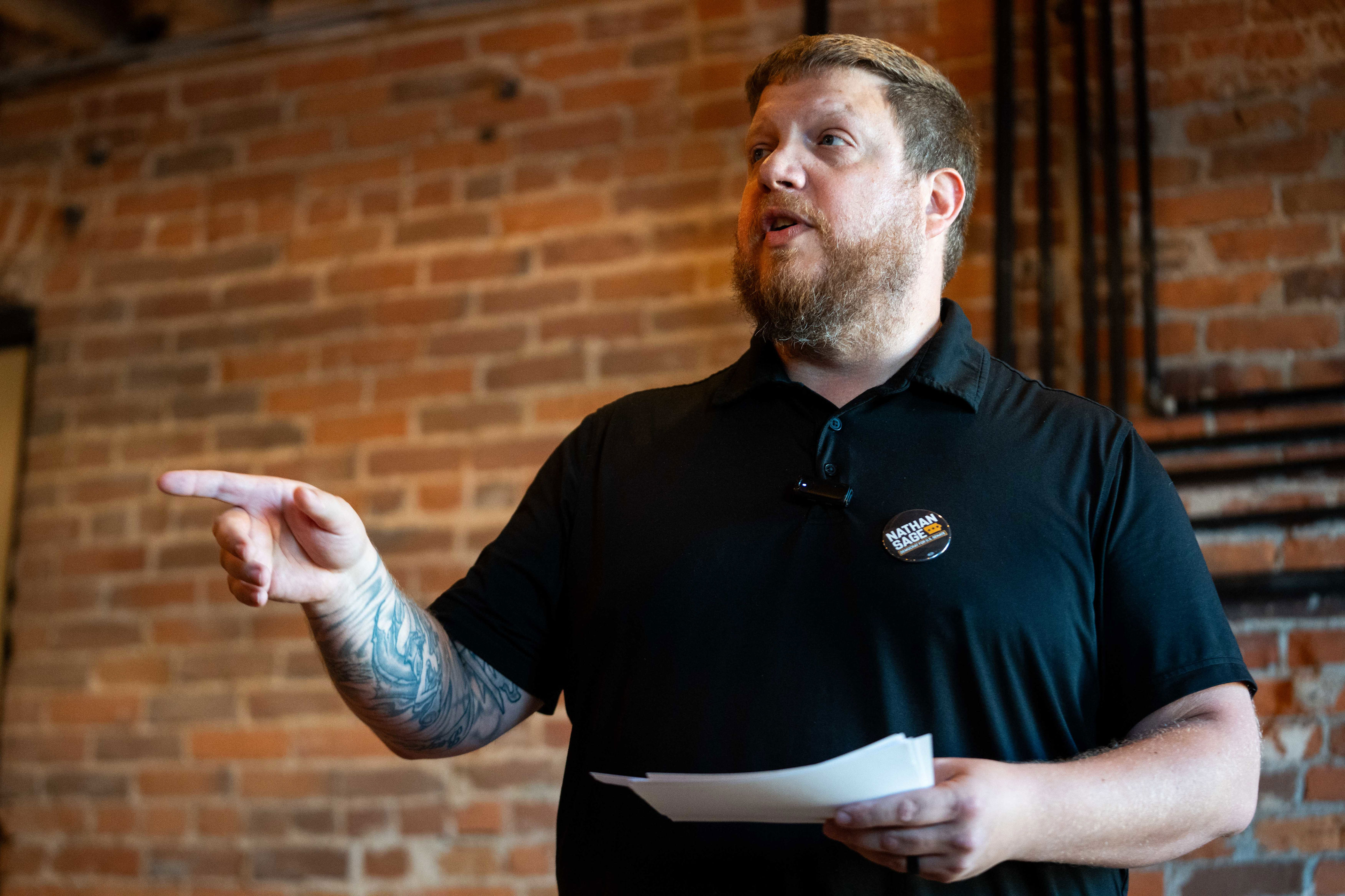 Democratic US Senate candidate Nathan Sage says he'll visit 99 Iowa ...