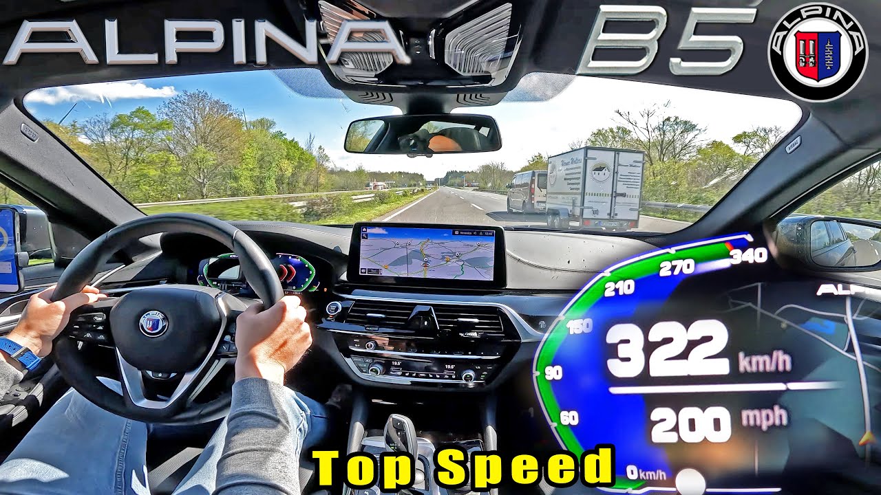 200MPH! 320KMH con una Station Wagon familiare su Autobahn | POV