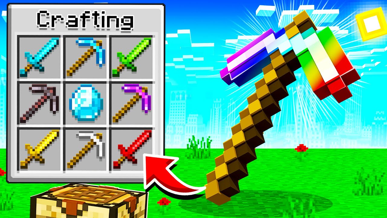 CRAFTING THE PERFECT PICKAXE IN MINECRAFT!