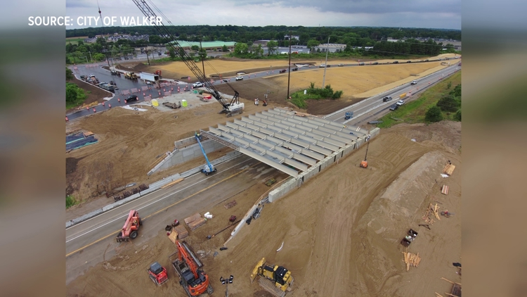 Fruit Ridge bridge construction is 'right on schedule,' MDOT says