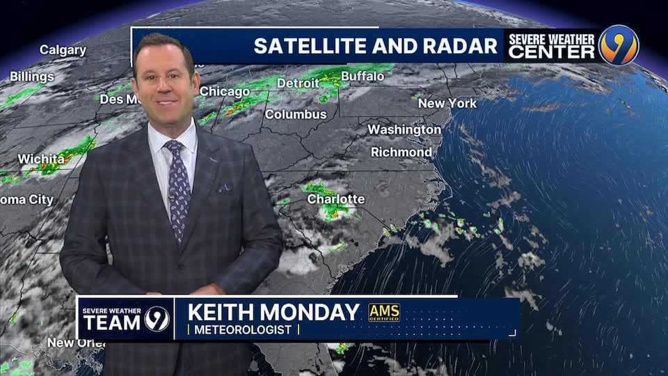 Thursday morning's forecast with Meteorologist Keith Monday