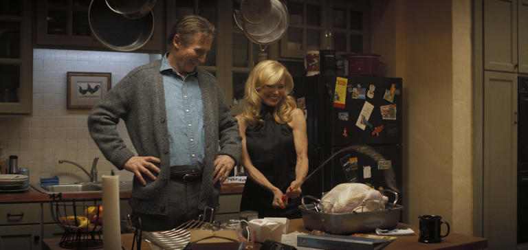 Liam Neeson makes cheeky quip about filming intimate ‘Naked Gun’ scenes ...