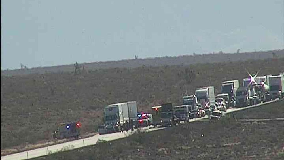 1 dead, 1 injured after two-vehicle crash on I-15 near Mesquite