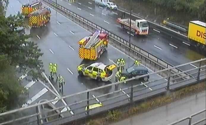 Major motorway closed near London after crashes