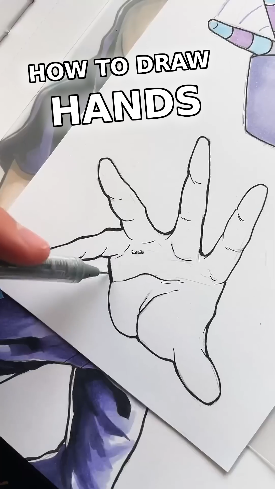 Learn to Draw Hands for Stylized Characters
