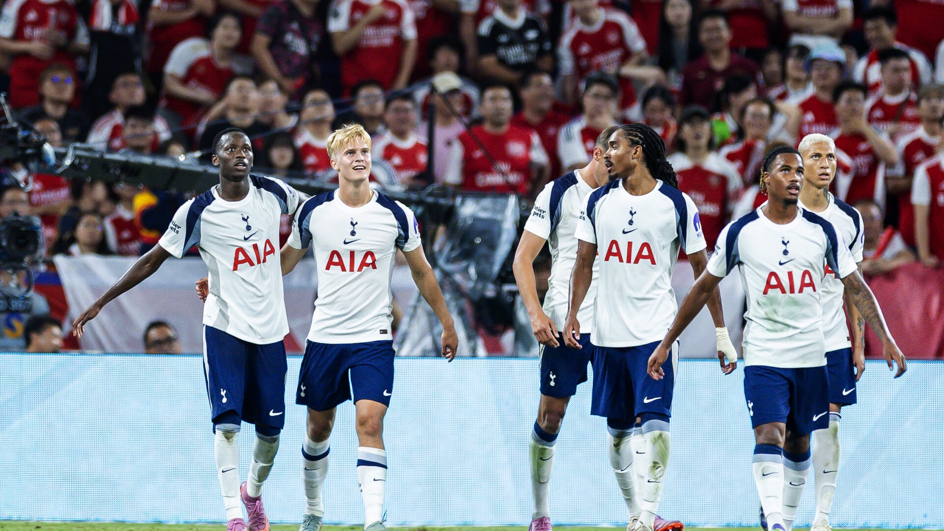 Arsenal 0-1 Tottenham Hotspur: Sarr's stunner seals derby win in Hong Kong