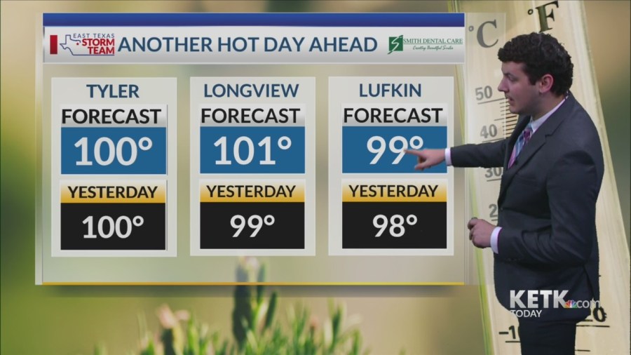 Thursday Morning Forecast: Another day of triple digits
