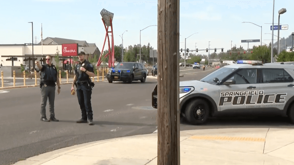 Two officers stabbed, suspect killed in police shooting in Springfield