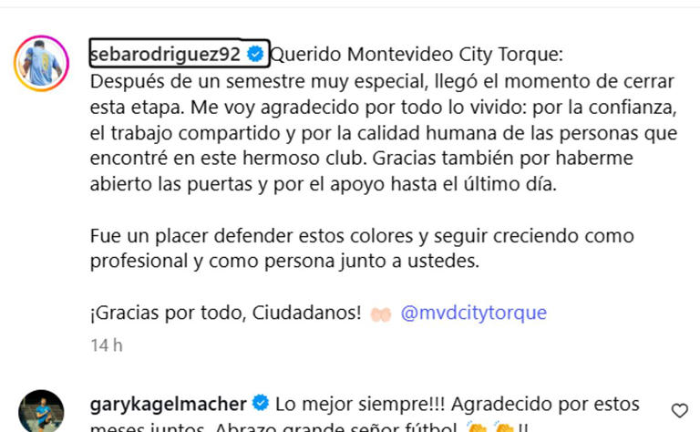 Sebastián Rodríguez se despide antes de ser oficializado en la U de ...