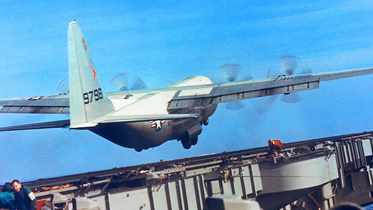 Hercules C-130: A look at the largest aircraft to ever land on a carrier