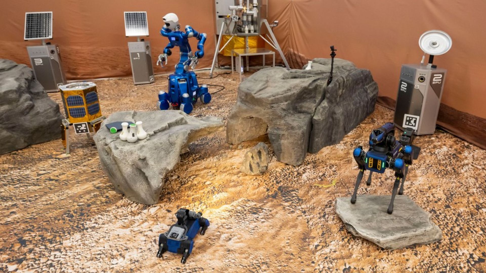 Photos: In historic first, astronaut controls Martian robot on Earth ...