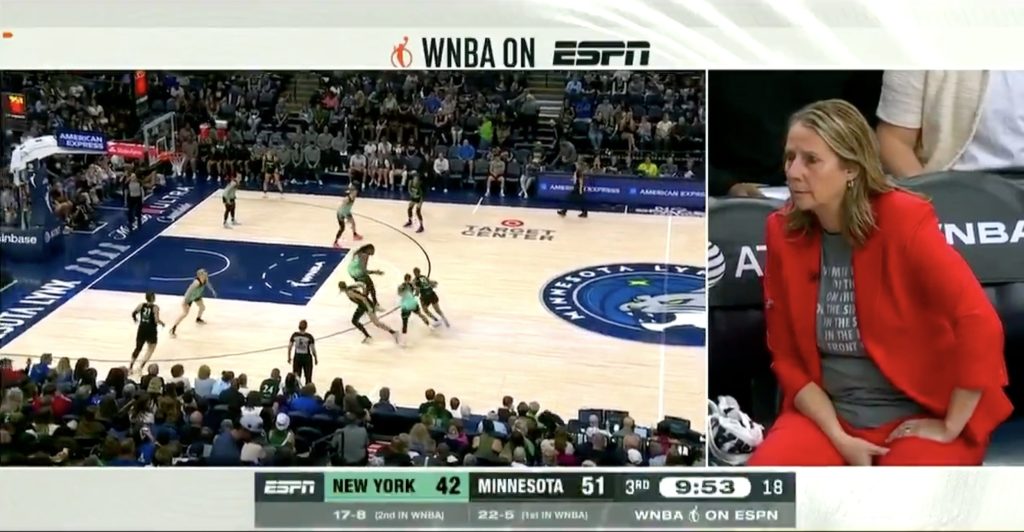 WNBA coach blows off ESPN in-game interview