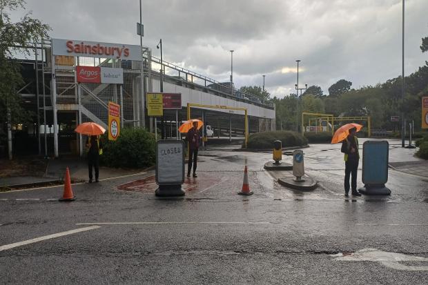 Newport Sainsbury's closed after water causes ceiling collapse