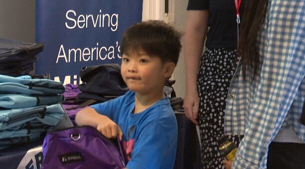 Helping military families with school supplies