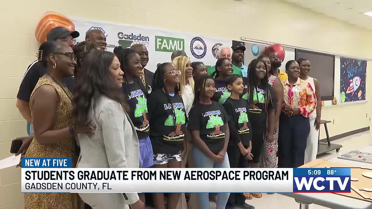 Group of Gadsden County middle schoolers graduate from Aerospace Education Impact program