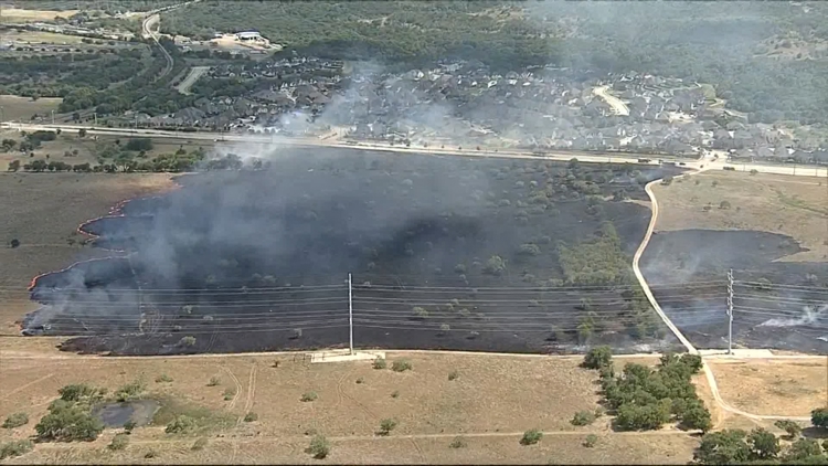 Flower Mound Fire Department contains large grass fire