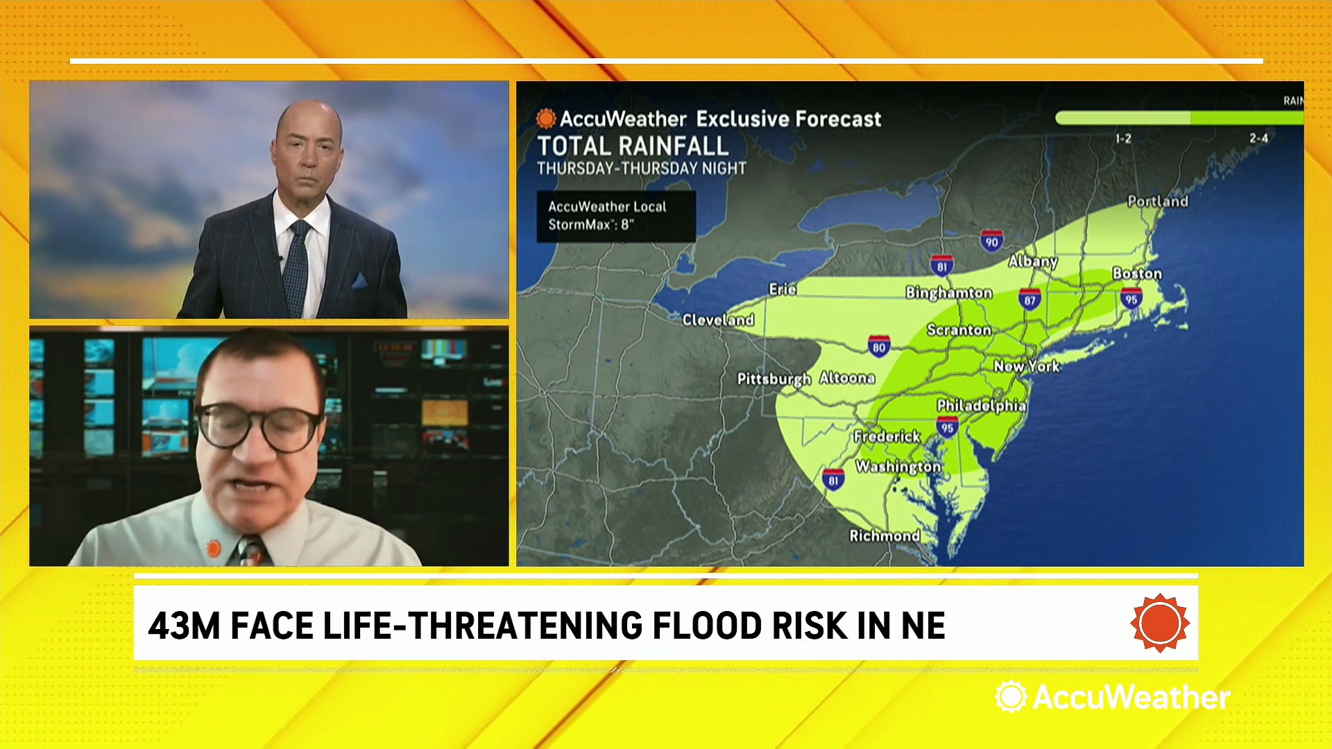 43 million face life-threatening flood risk in the Northeast