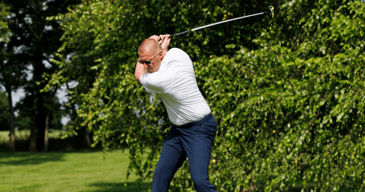 LOOK: Mark Pope was trying out his golf swing at Keene Trace on Wednesday