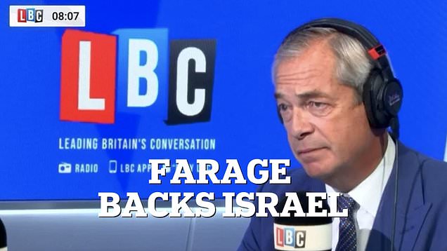 Nigel Farage: I don't buy idea Israel wants genocide in Gaza