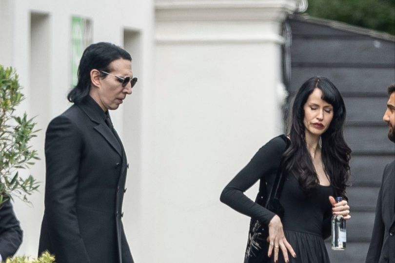 Marilyn Manson seen at Ozzy Osbourne's funeral after huge backlash over farewell concert appearance