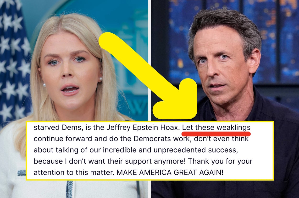 Seth Meyers Roasted Karoline Leavitt In A Comedy Bit About What Trump ...