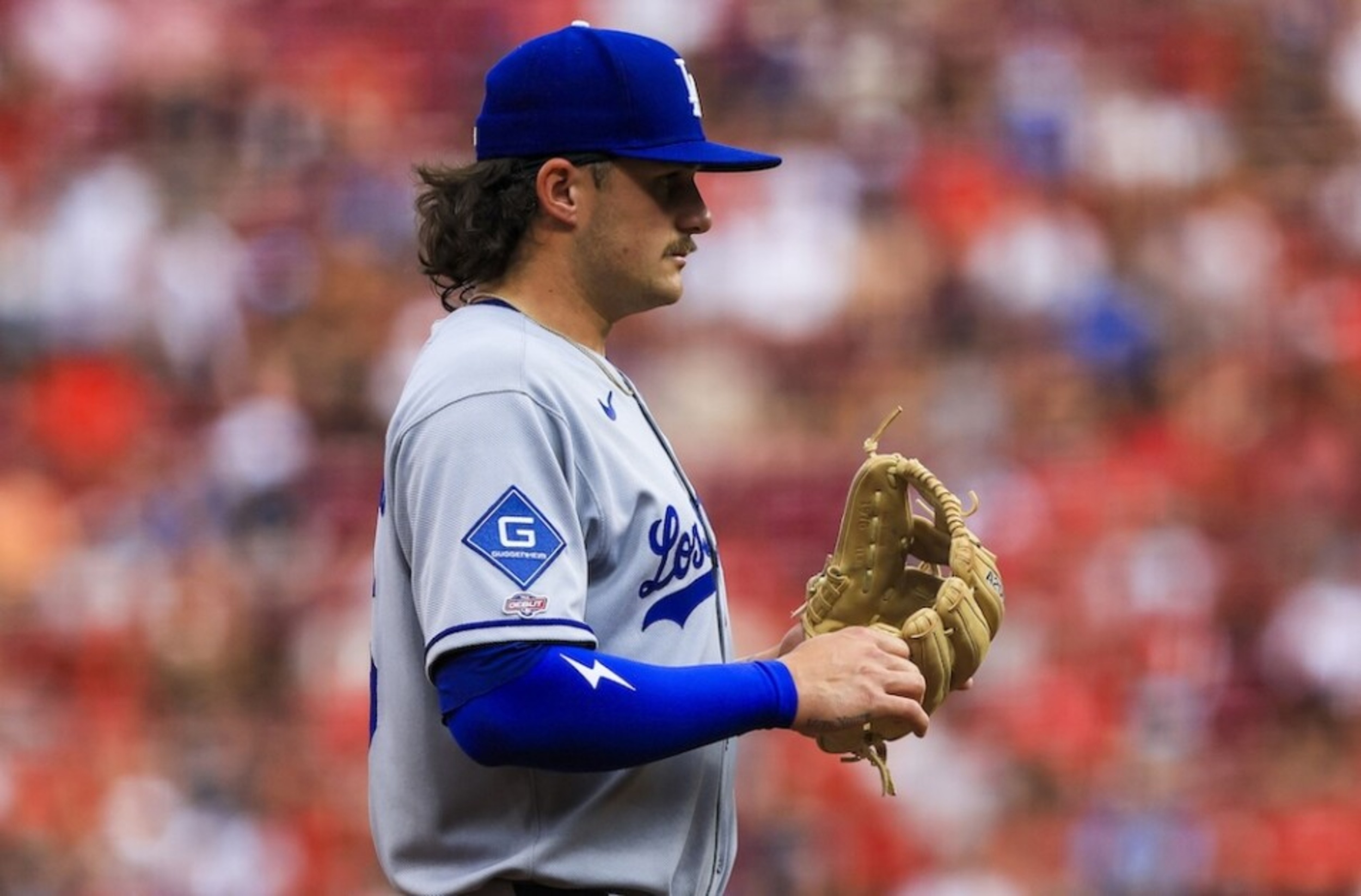 Alex Freeland Becomes Newest Dodgers Rookie To Wear MLB Debut Jersey Patch