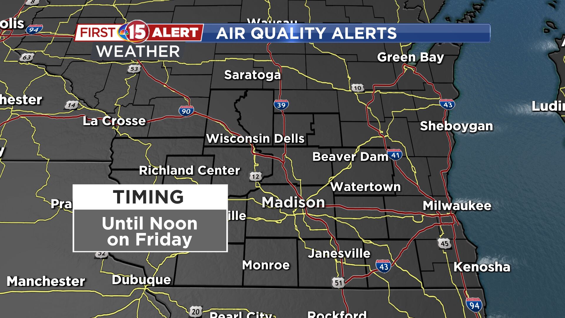 Wisconsin Air Quality Alert now extended to Friday