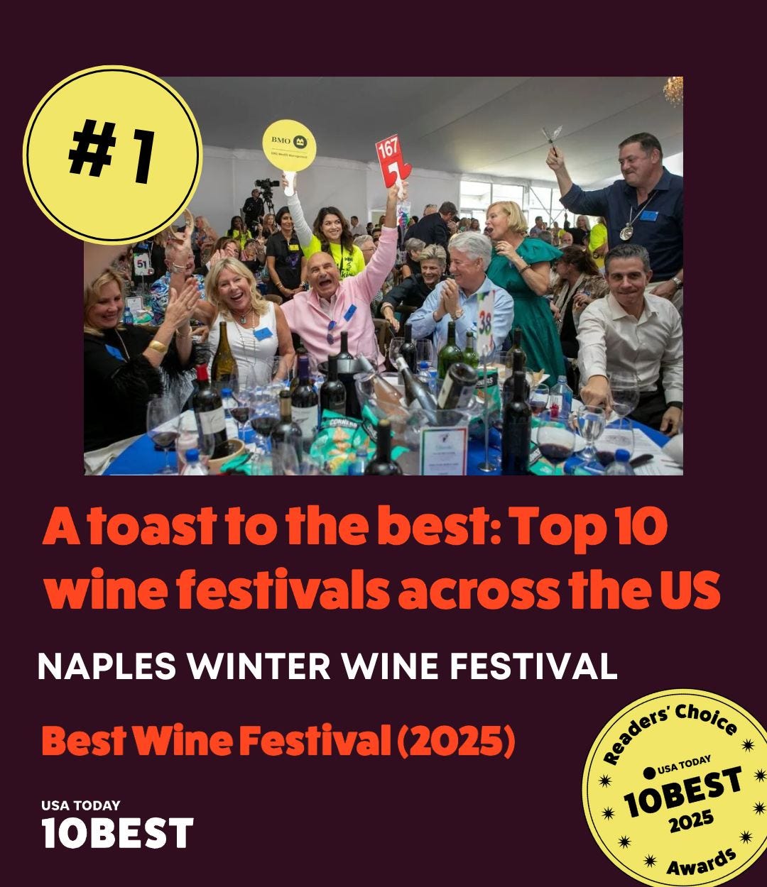 Best in America: USA Today ranks Naples Winter Wine Festival No. 1