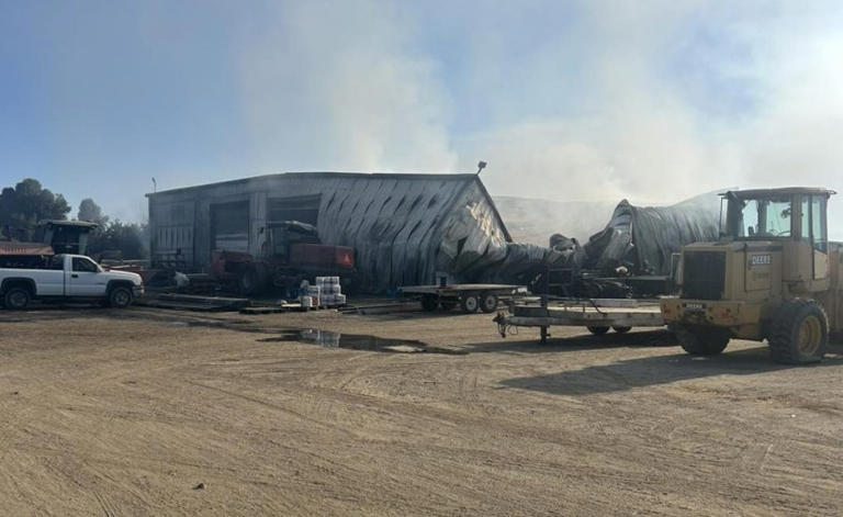 Farm workshop fire in Tulare County under investigation