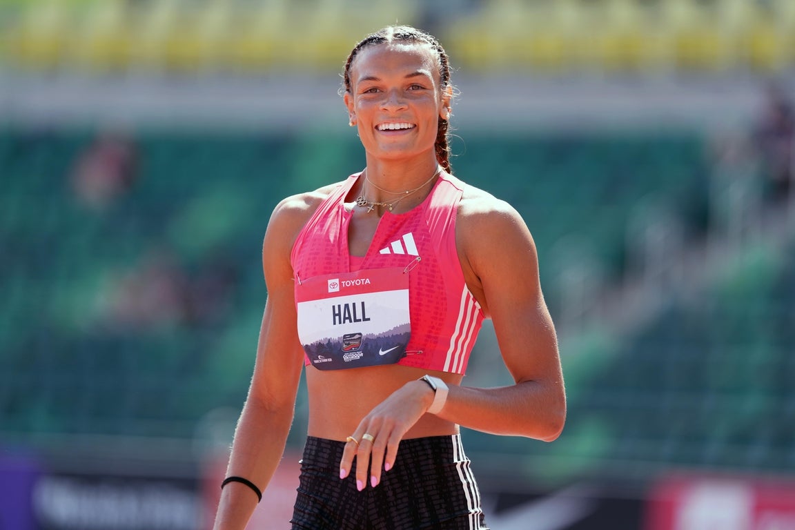 SI model and top athlete Anna Hall's epic 2025 USA track & field ...