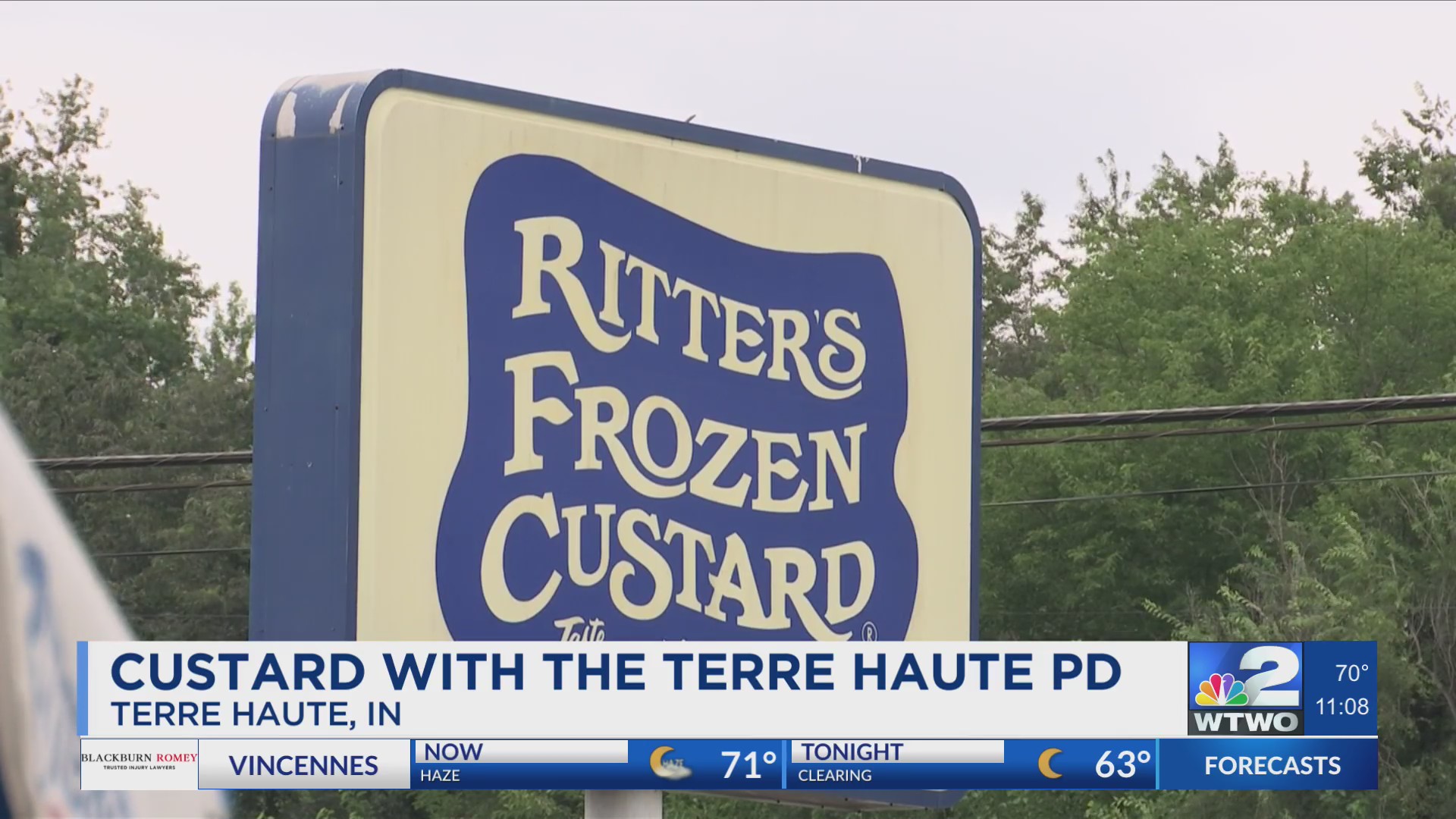 Custard and conversation with local police