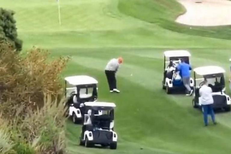 Trump's 'worst golf shot' resurfaces amid allegations of cheating on course