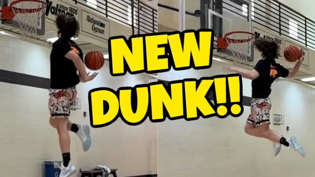 INSANE NEW DUNK!! TWO HAND HIDE AND SEEK BY 6’0 Travis Reynolds