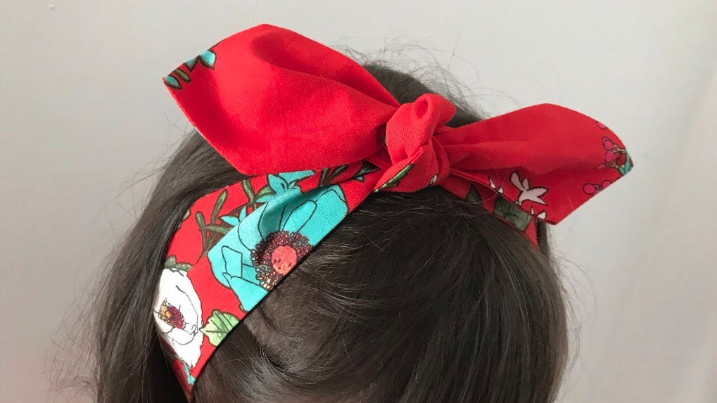 How to Sew a Bow Headband (Hair Tie) – Easy DIY Tutorial