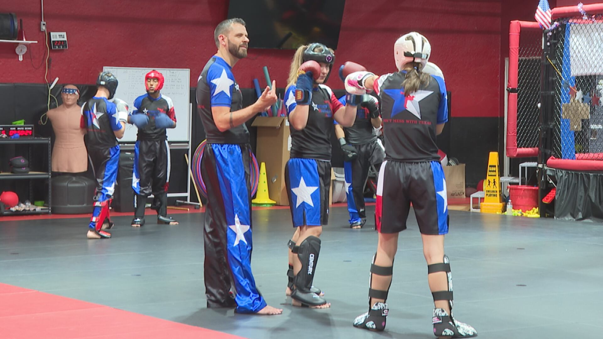 An Odessa Karate and Kickboxing team trains to compete in England