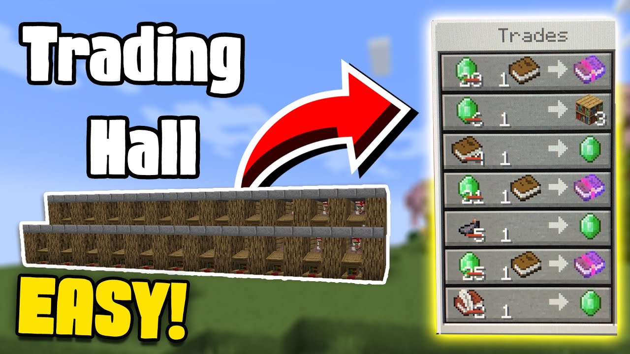 Ultimate Villager Trading Hall – Minecraft 1.21+ (Java & Bedrock Build)