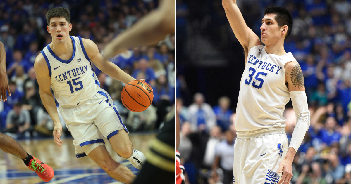 Reed Sheppard and Derek Willis were back in Lexington getting up shots ...