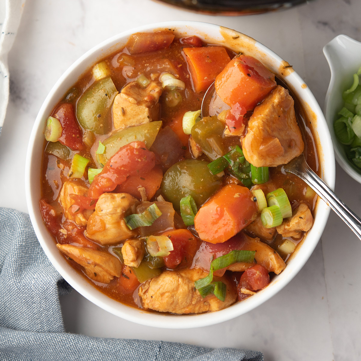 Cajun chicken stew
