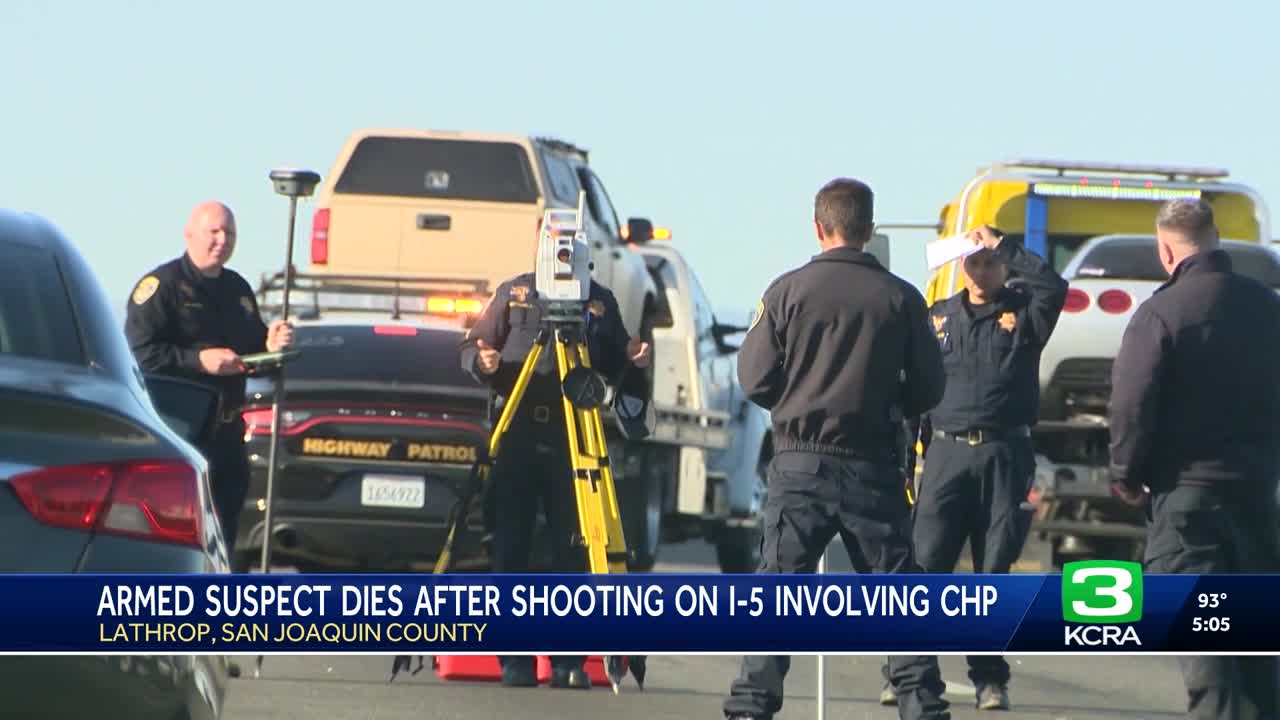 Person dies after police shooting involving CHP on I-5 in Lathrop
