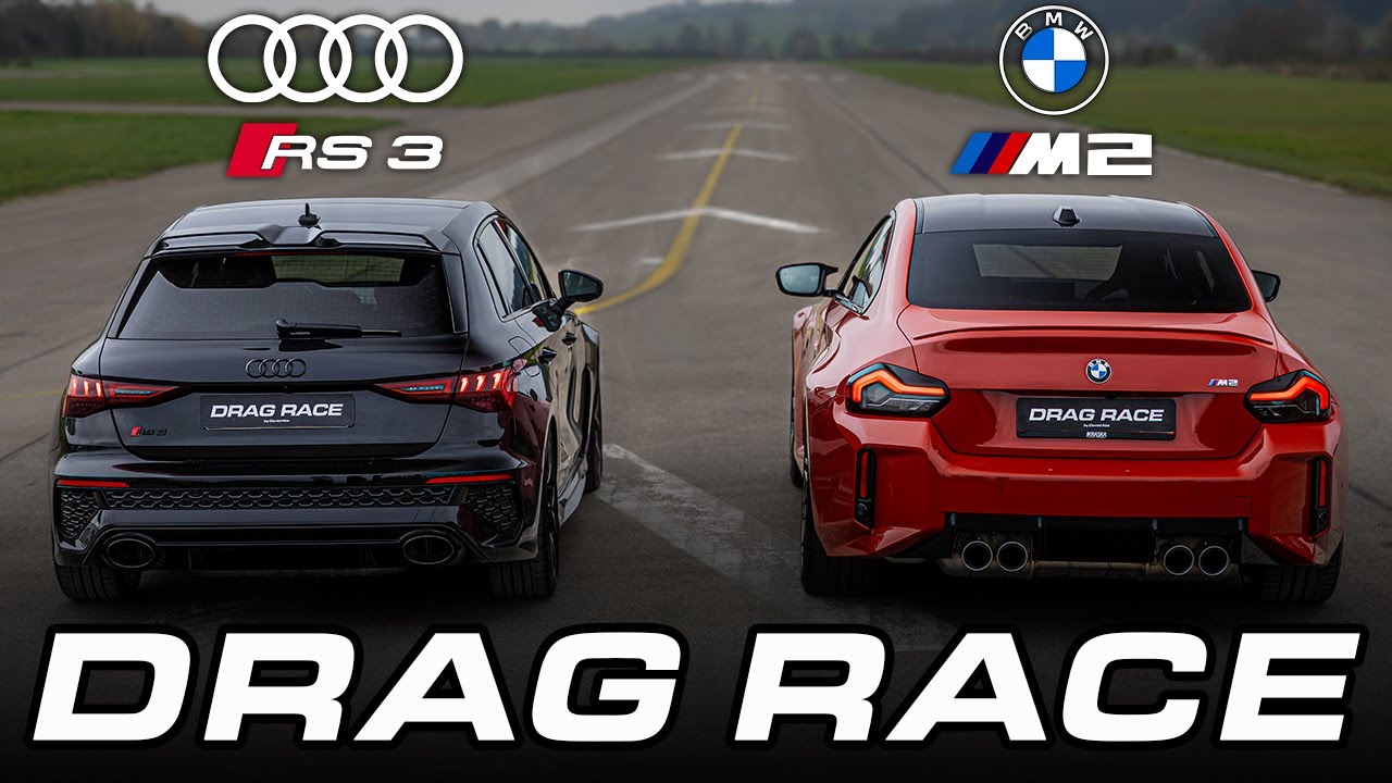 BMW M2 vs. Audi RS3 Drag Race
