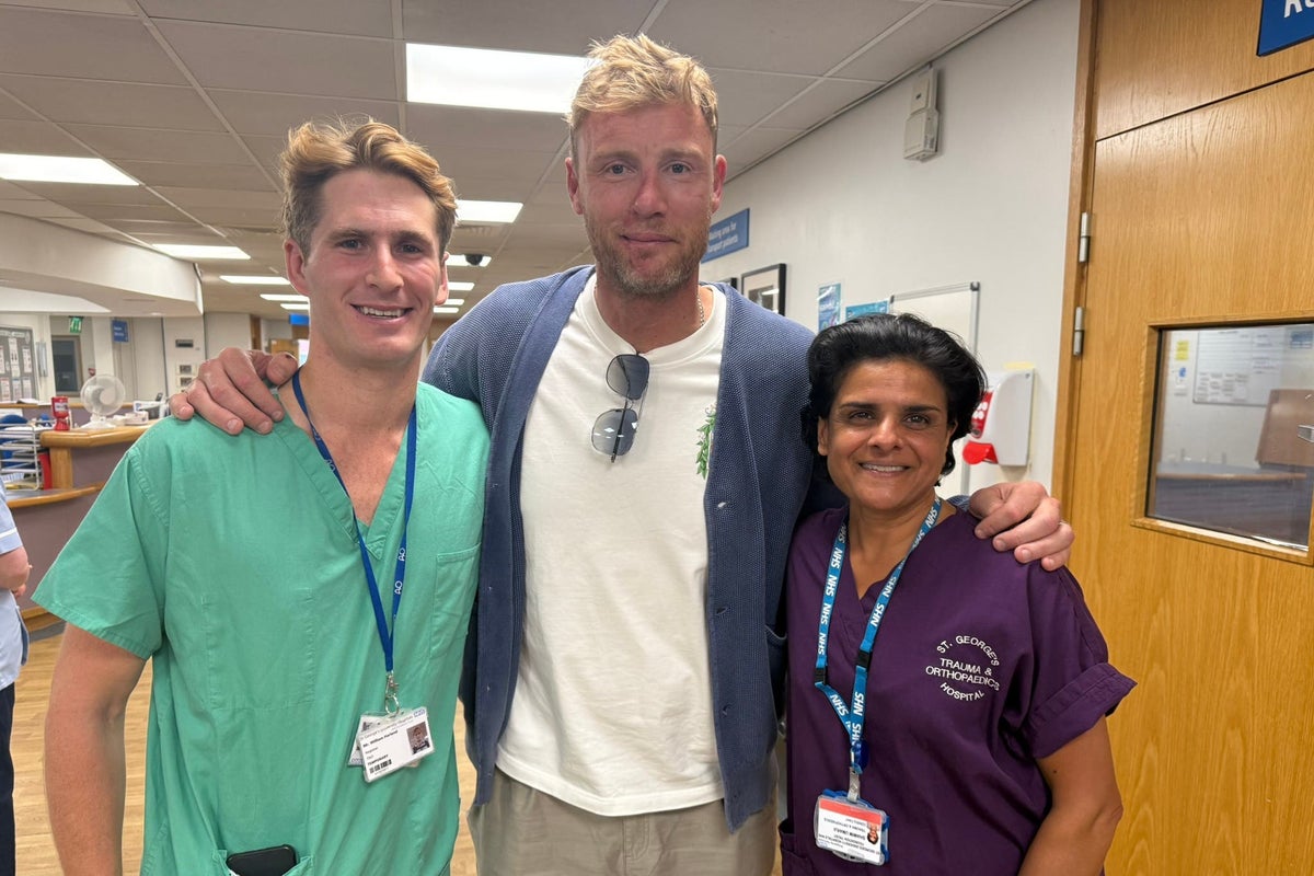 Andrew Flintoff praises ‘superhero’ NHS staff who treated him following ...
