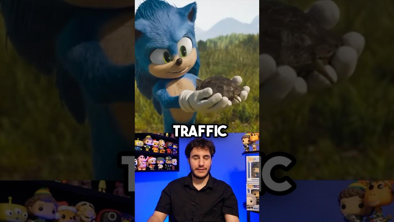 The Turtle In The Sonic Movie Is 100% Real! #shorts