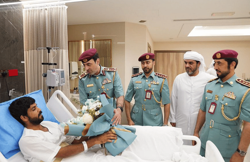 UAE: Police officer injured in traffic accident; RAK officials visit ...