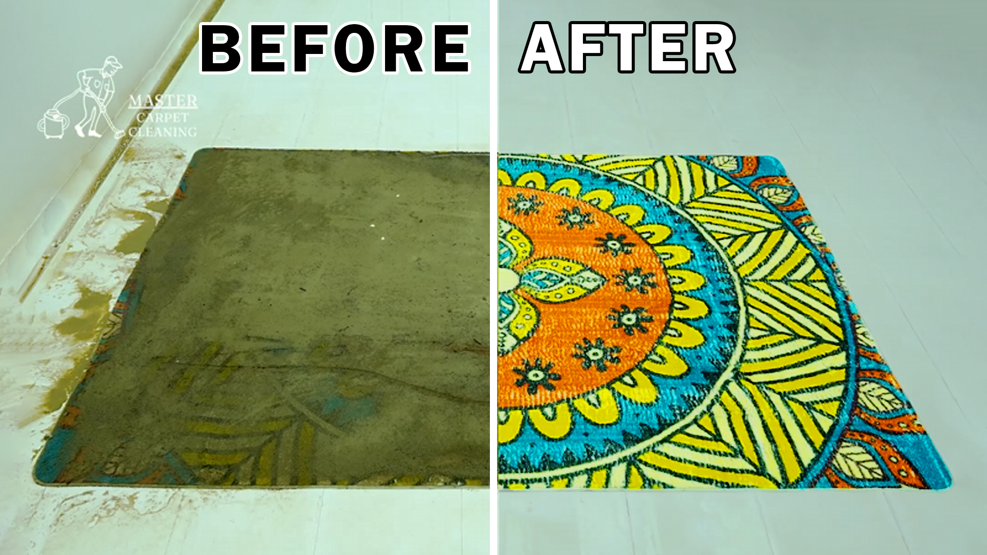 Satisfying ASMR Carpet Cleaning – Deep Cleaning a Rug with Natural Sound