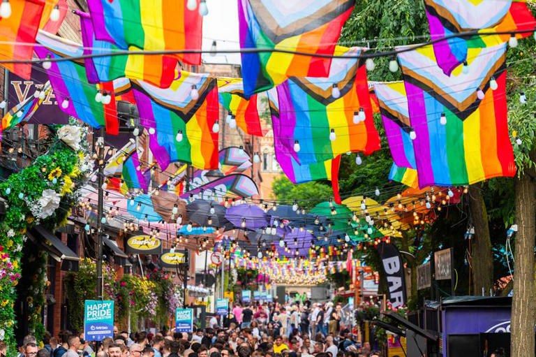 Manchester Pride Parade 2025 time, route map and where to watch it