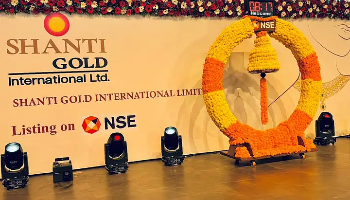 Shanti Gold Lists At 15% Premium After Blockbuster IPO