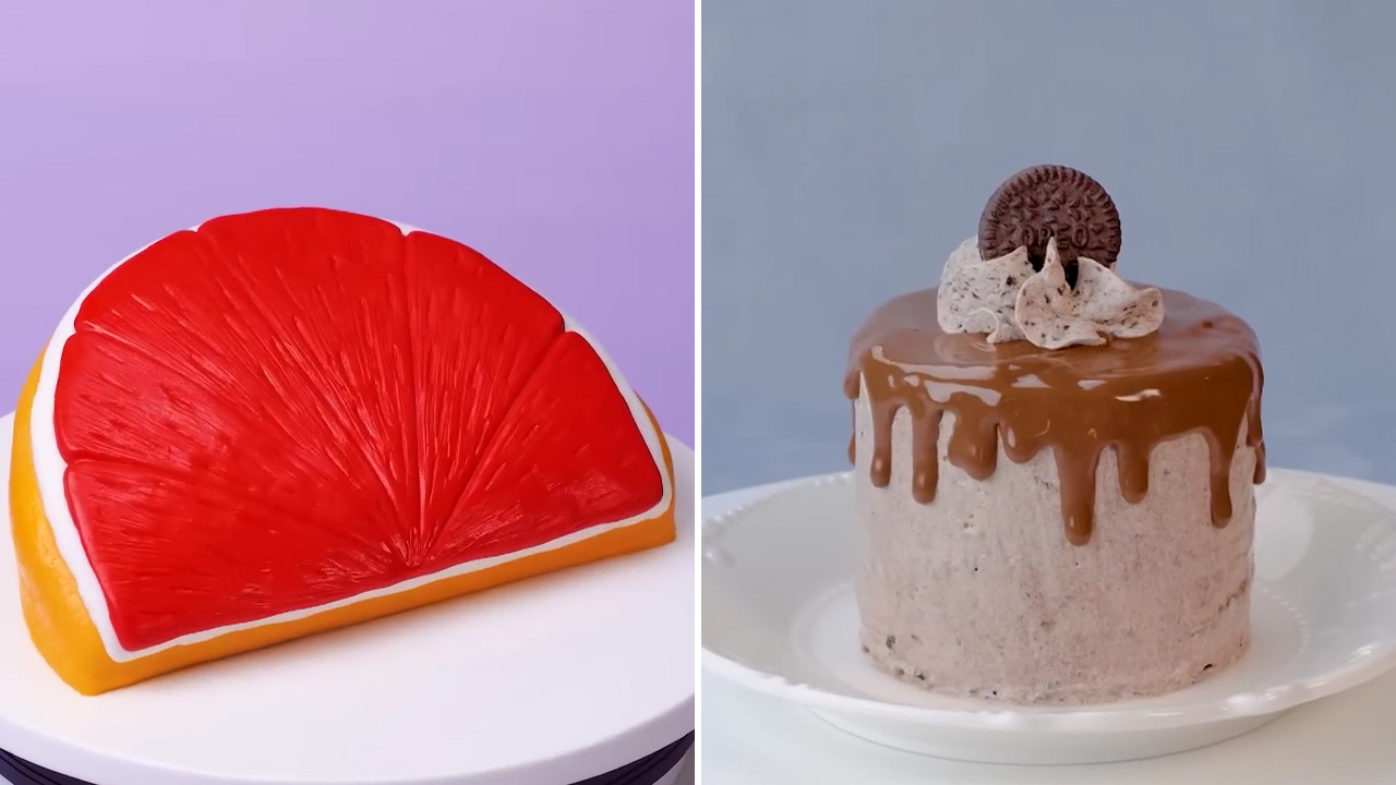 Grapefruit Slice Cake & Oreo Cream Cake