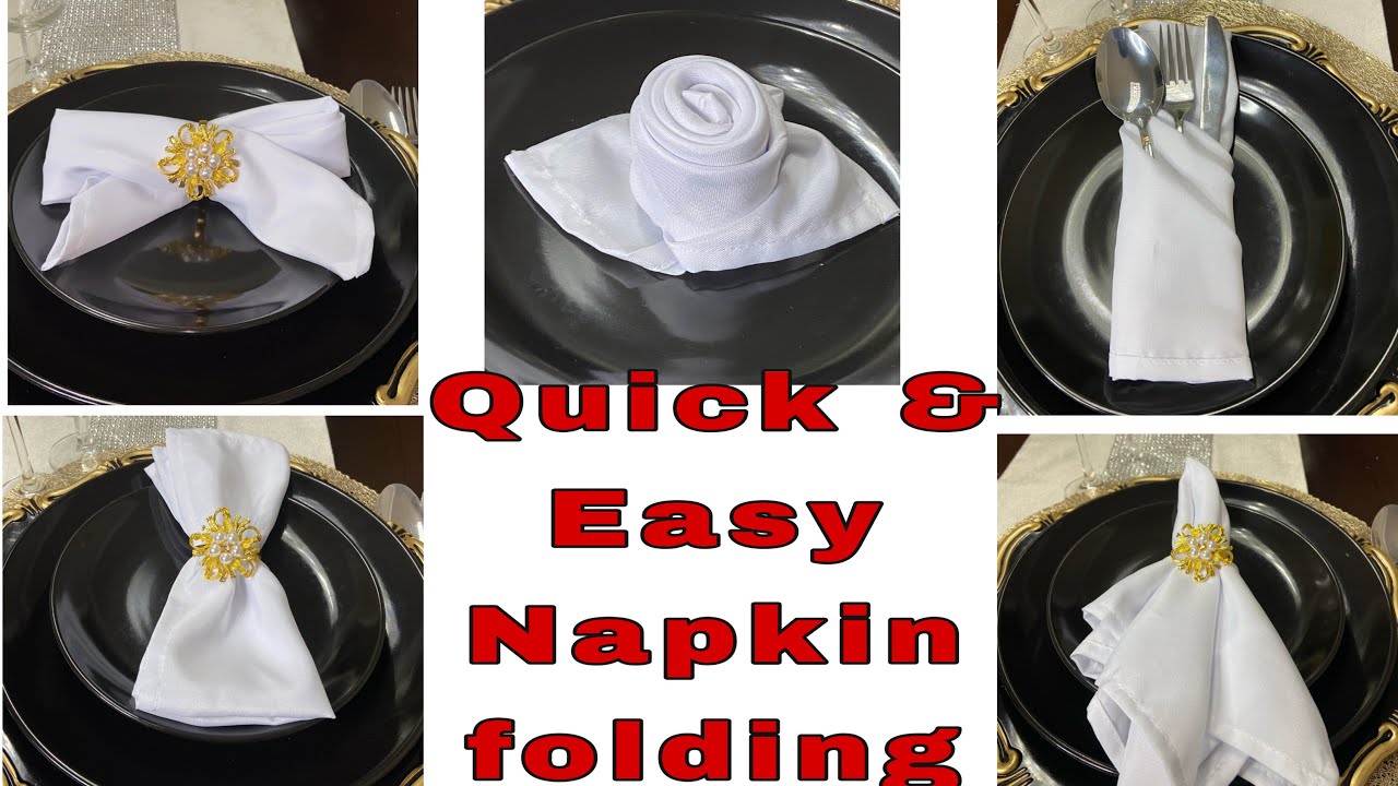 5 Quick and Easy Napkin Folding Tutorials for Any Occasion